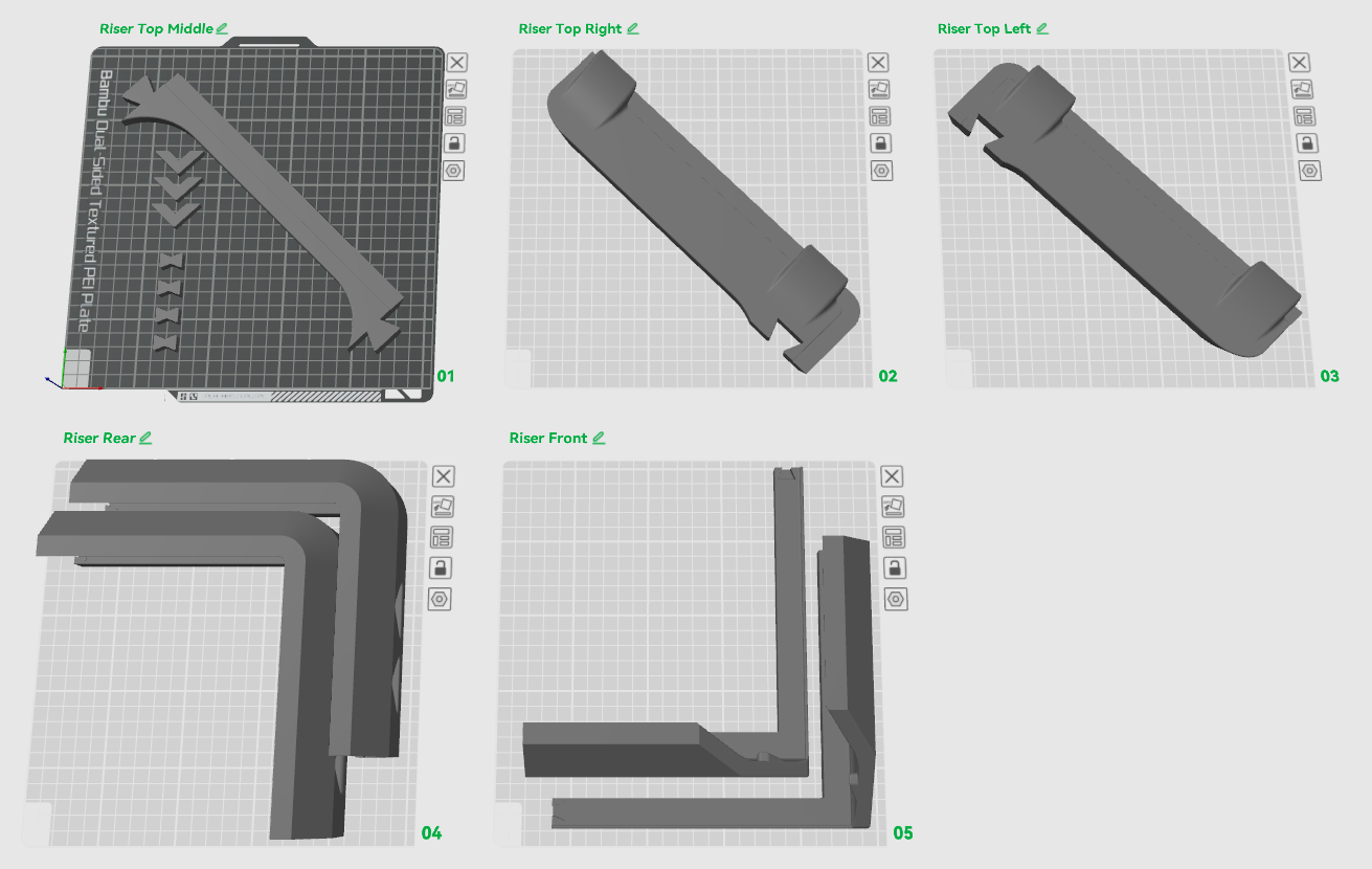 Robust AMS Riser - printable without support by blecheimer | Download ...