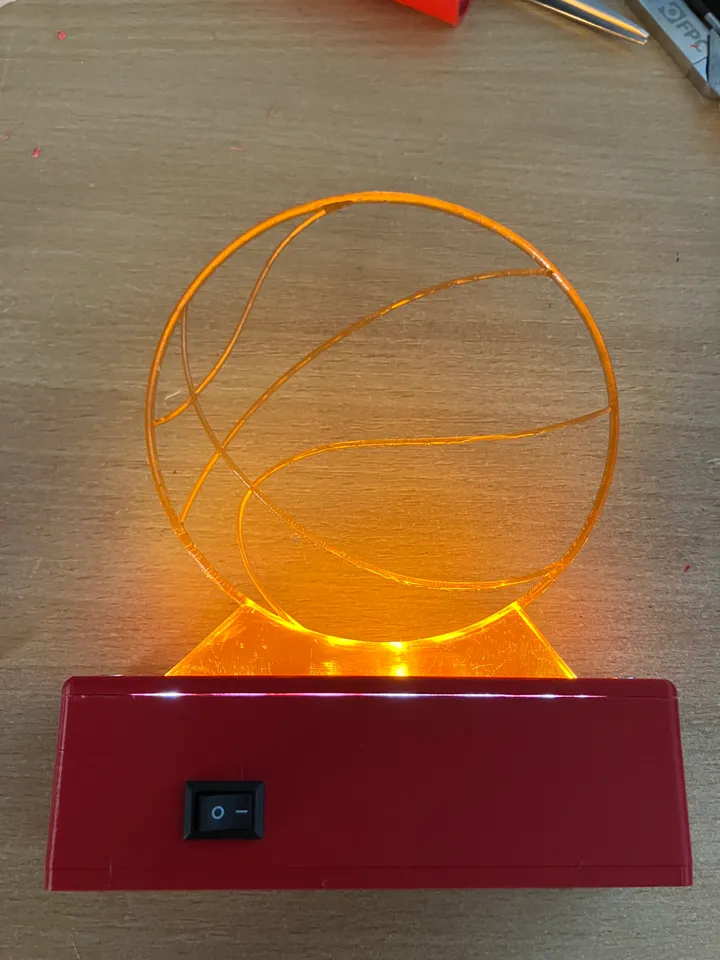 Basketball Lamp "Ilusion" by patrik.michna | Download free STL model ...