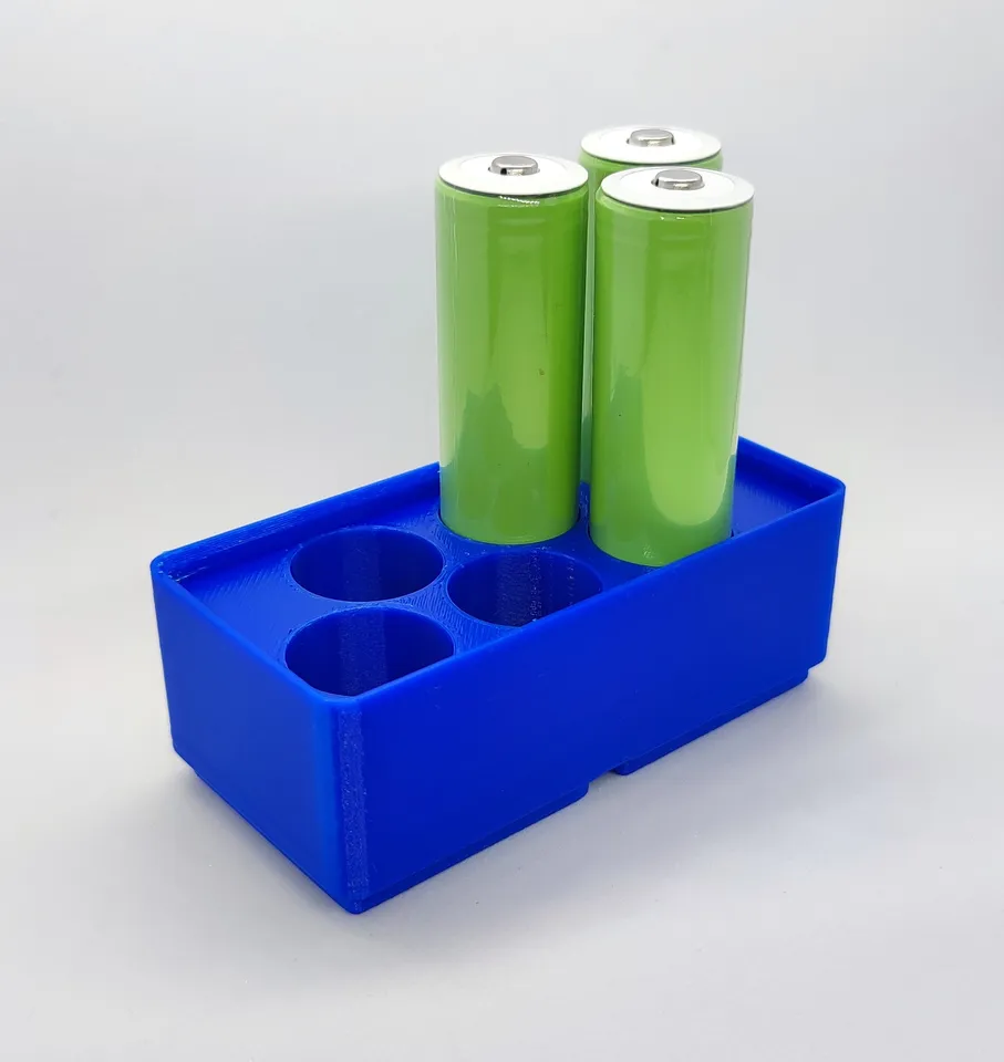 18650 Battery Gridfinity container by Ferfi | Download free STL model | Printables.com