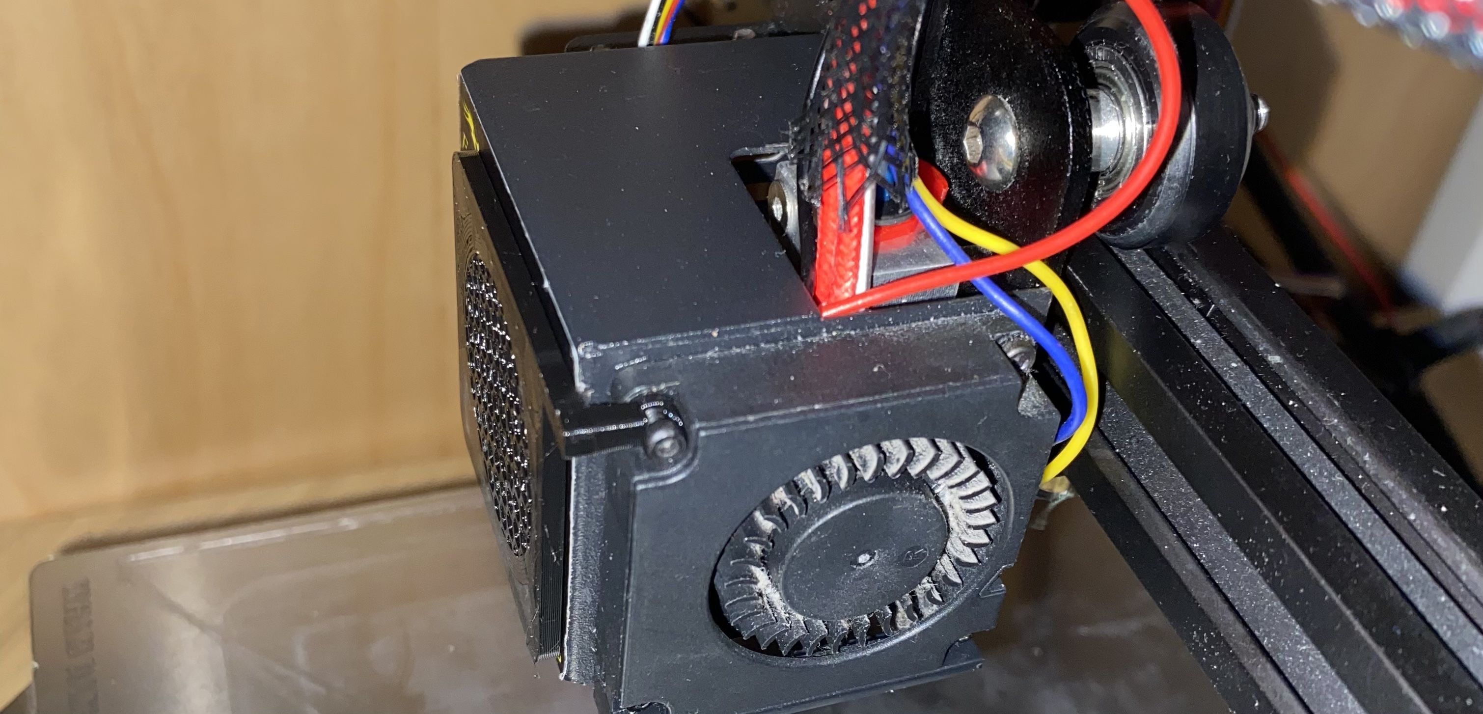 Ender 3 hot end fan protector. by Byrn3D | Download free STL model ...