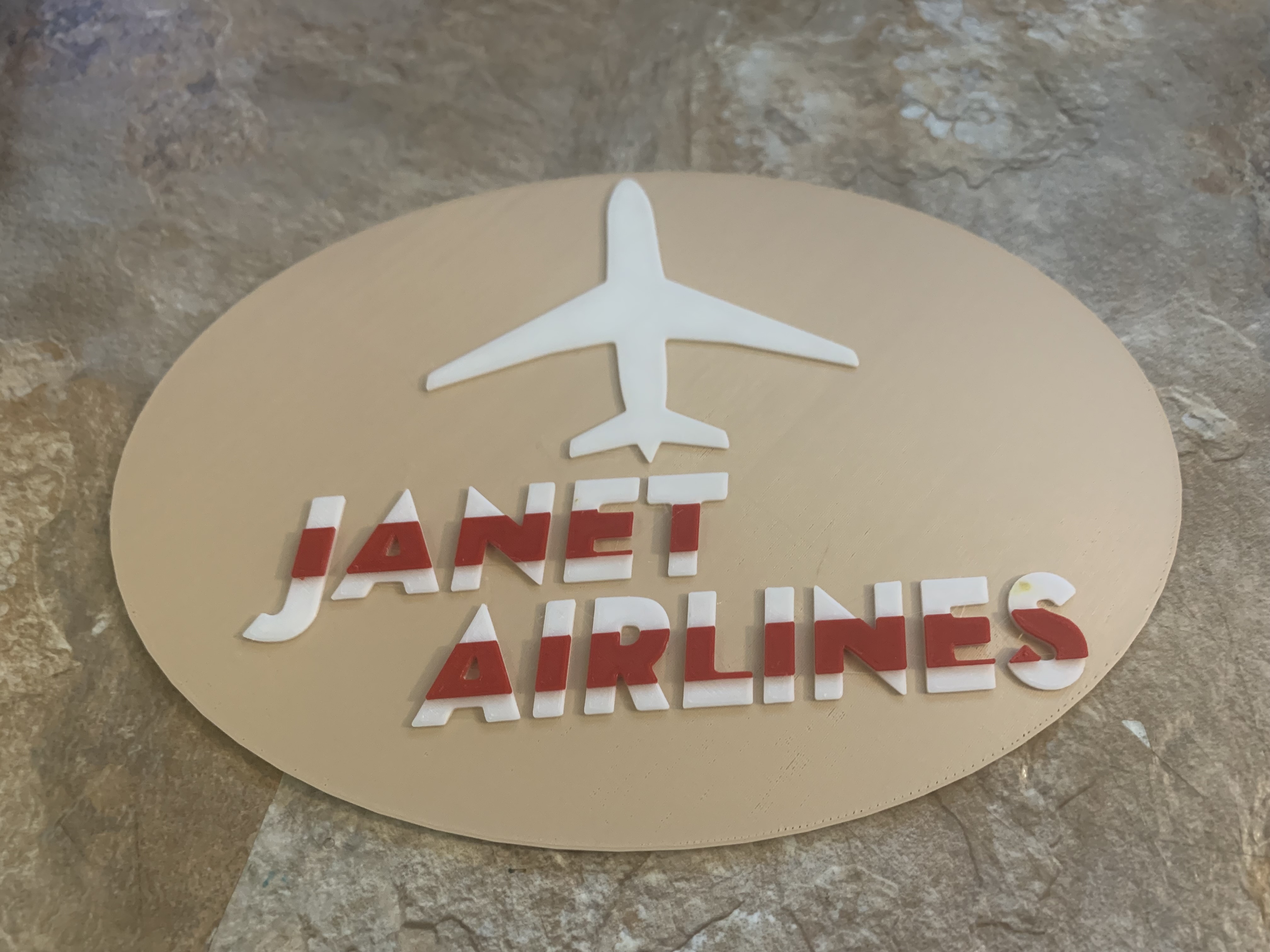 Janet Airlines Sign by W5AUG | Download free STL model | Printables.com