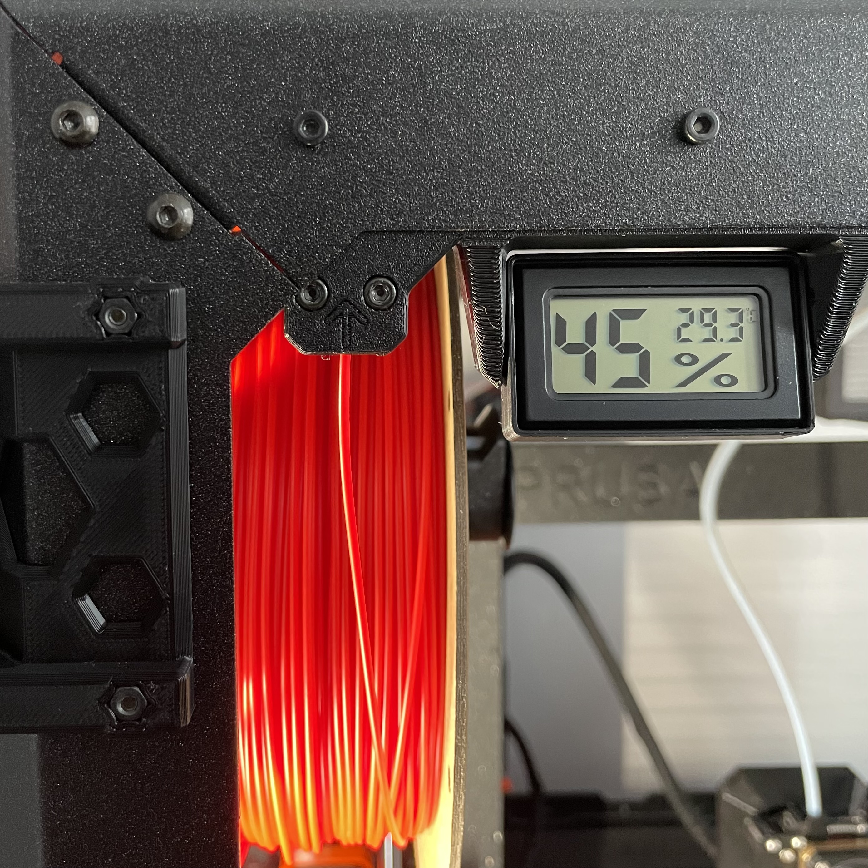 Original Prusa Enclosure Left Filament Guide and Adjustable Thermometer ...