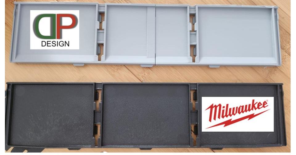 Long divider for 3-drawer Milwaukee Packout toolbox por DP design ...