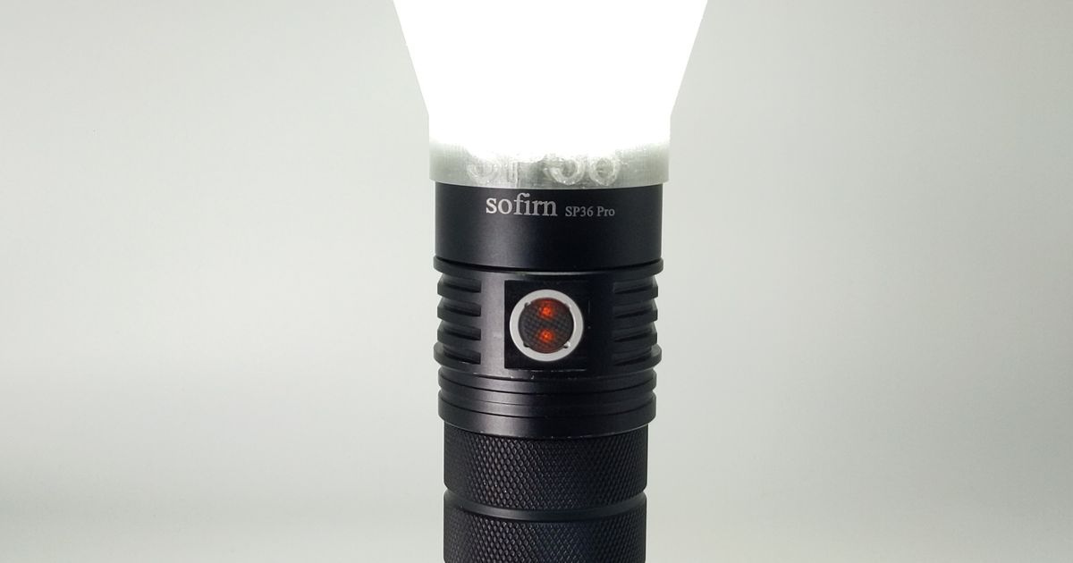 Sofirn SP36 and SP36 Pro Flashlight Diffuser by Spicy3d | Download free ...