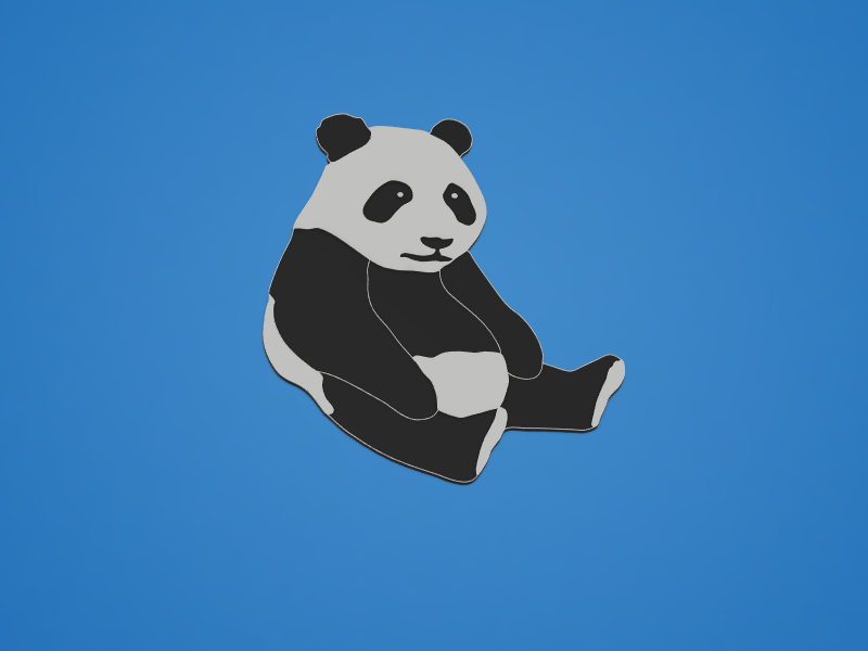 panda bear by 3D-maker | Download free STL model | Printables.com