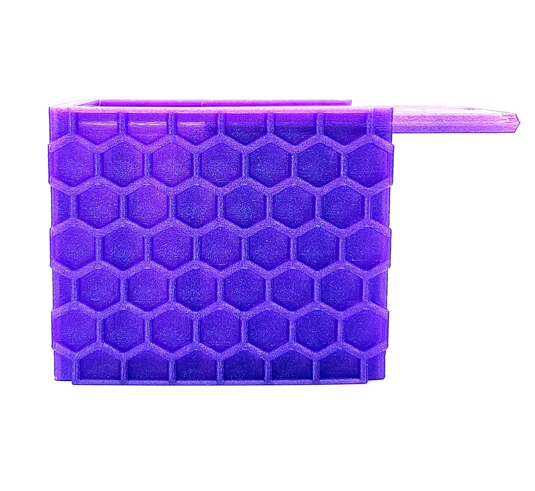 Honeycomb box with sliding lid. by Tangibility | Download free STL ...