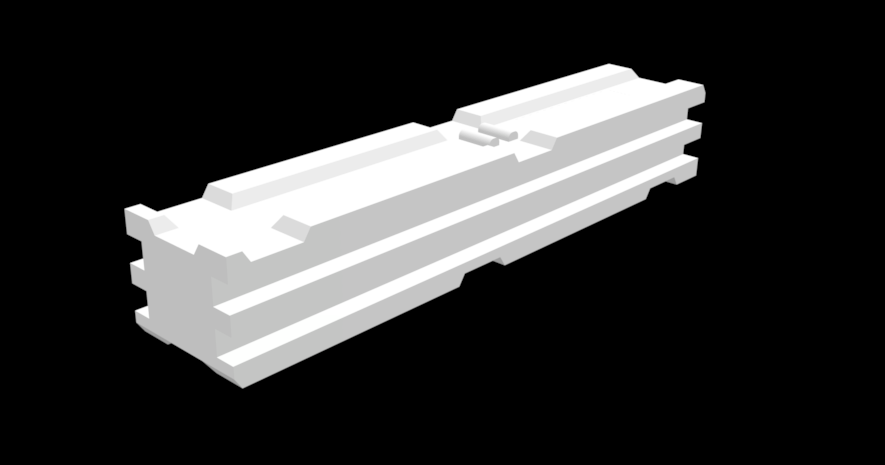 Double sided Nerf rail by Norman Ong | Download free STL model ...