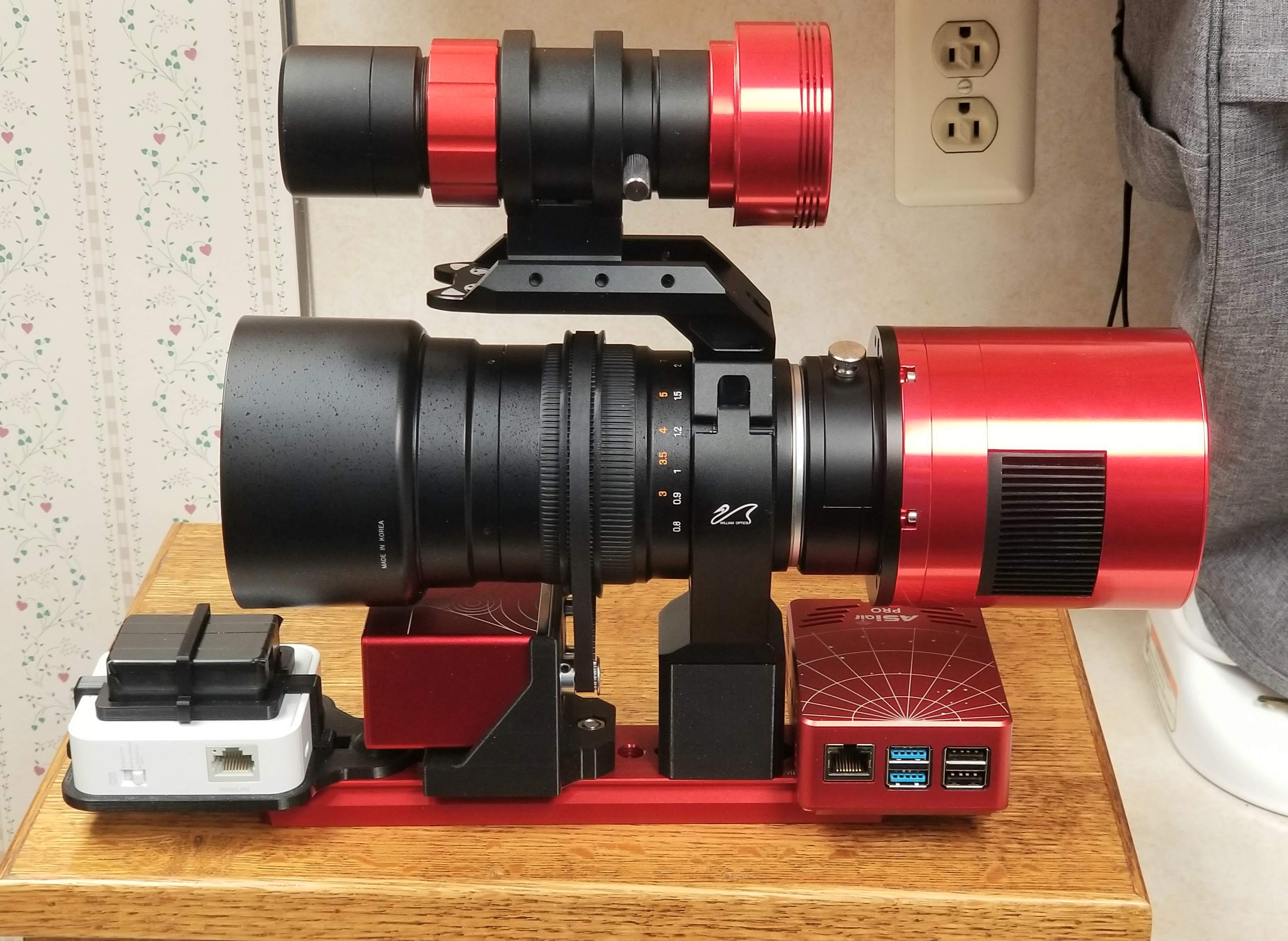 ZWO EAF adapter for Samyang 135mm lens by drhollen | Download free STL ...