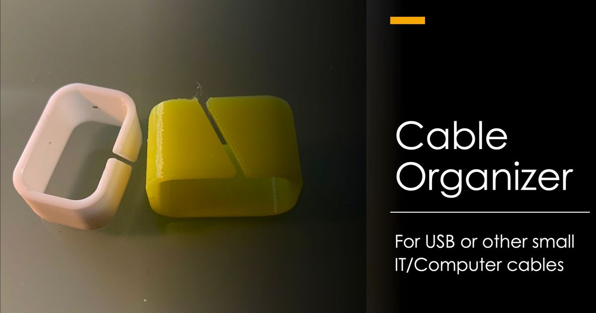 Cable Organizer for IT Cables - Lean and rapid print von BRIM ...