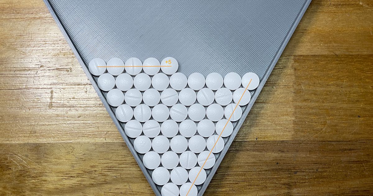 Speed Counting Pill Tray (for any size round pill) by Phillip ...