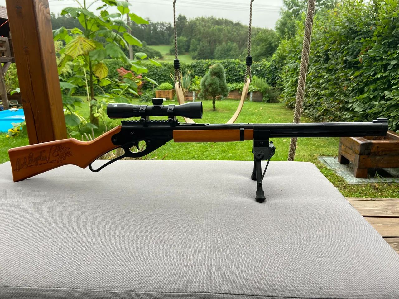 Picatinny rail adaptor for Daisy Red Ryder airgun (and other ...