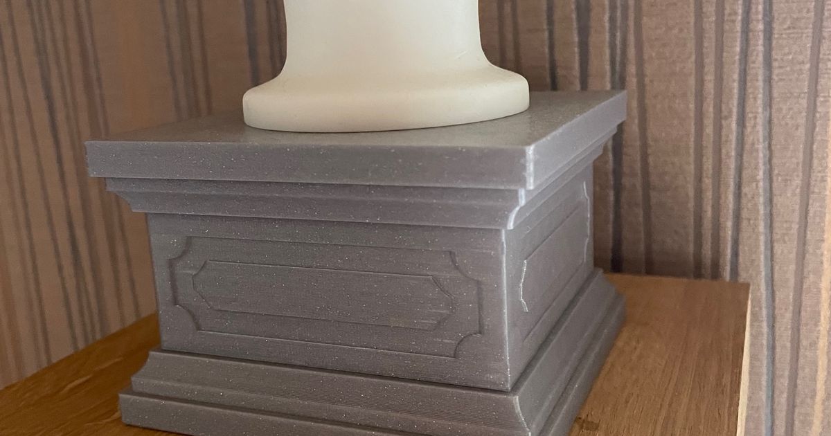 Socle For Statue by m0dule | Download free STL model | Printables.com