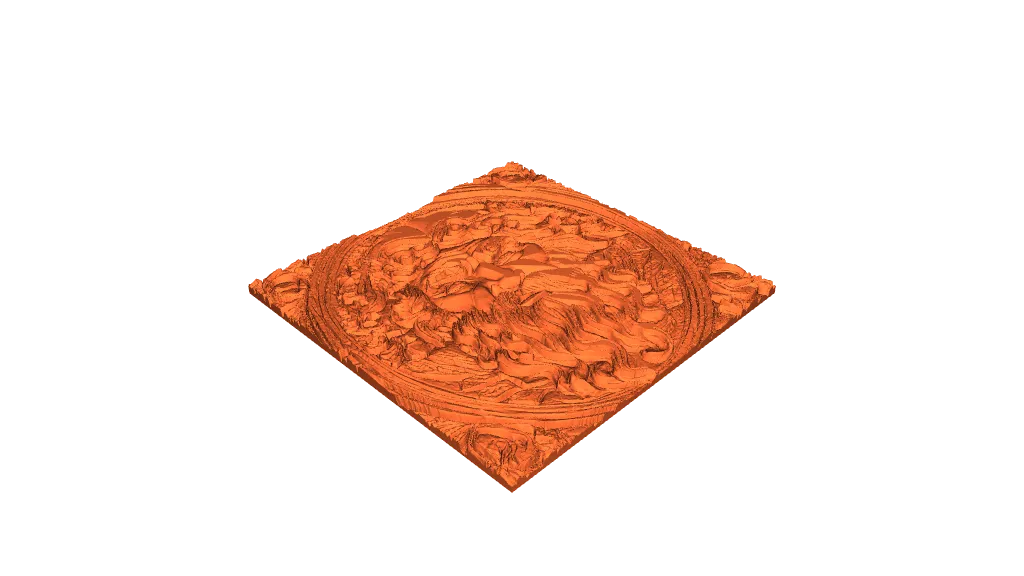 Zeus Stone Carving - Hueforge Print by cyanidesugar | Download free STL ...