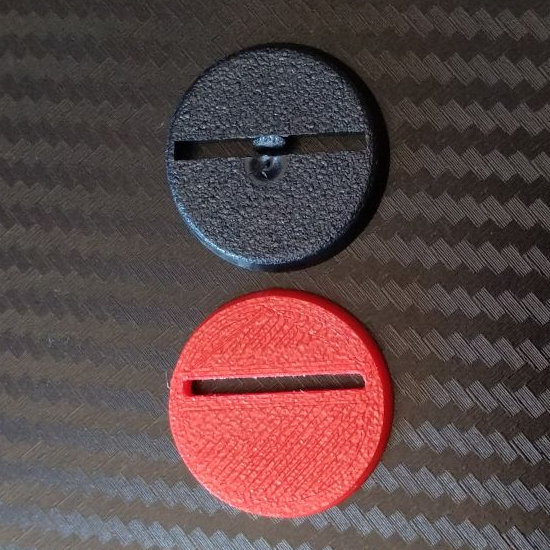 Miniature base 25 mm cut by BilL_ita | Download free STL model ...