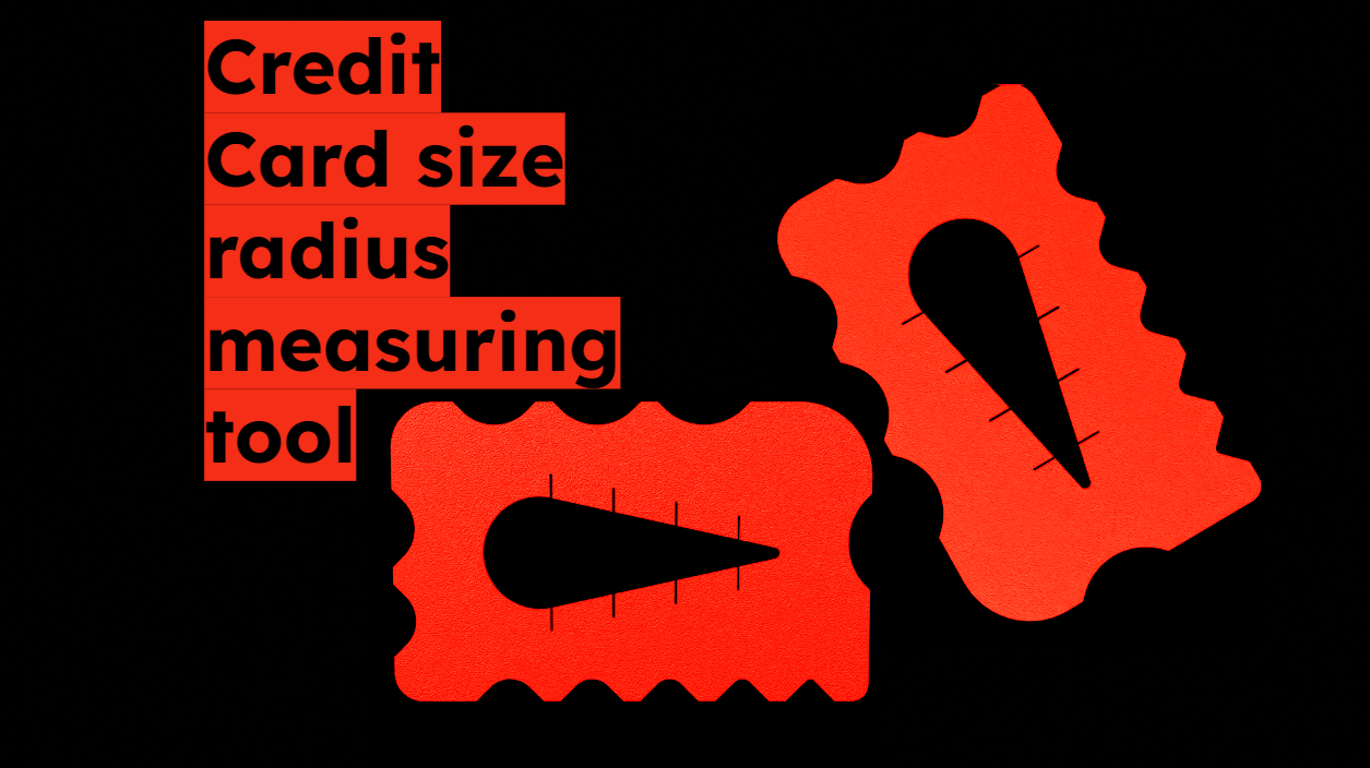 Credit Card size radius measuring tool by Rasmus Additive | Download ...