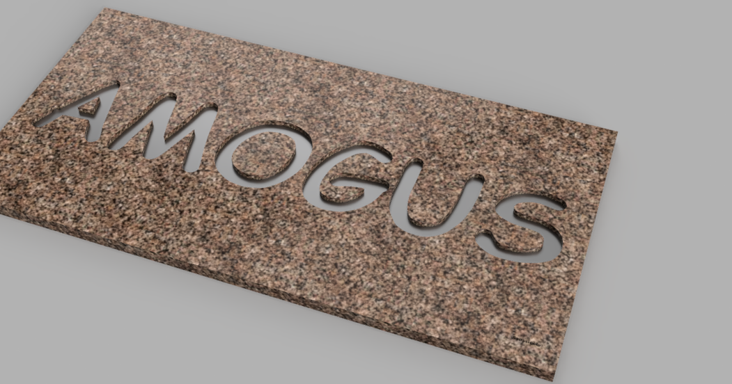 Amogus plate by Saussicelo 3D printer | Download free STL model ...