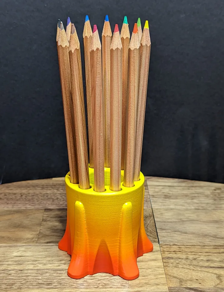 Colored Pencil Stand by DrKronos | Download free STL model | Printables.com
