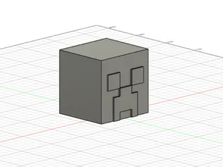 Minecraft Papercraft Creeper Head
