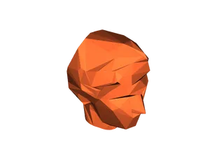 low poly human head by AZ3D | Download free STL model | Printables.com