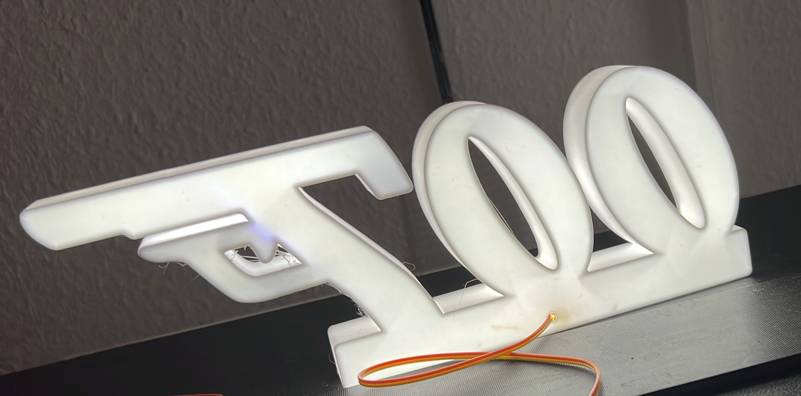 007 LED STAND Night Light by Mike | Download free STL model ...