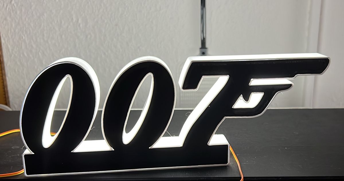 007 LED STAND Night Light by Mike | Download free STL model ...