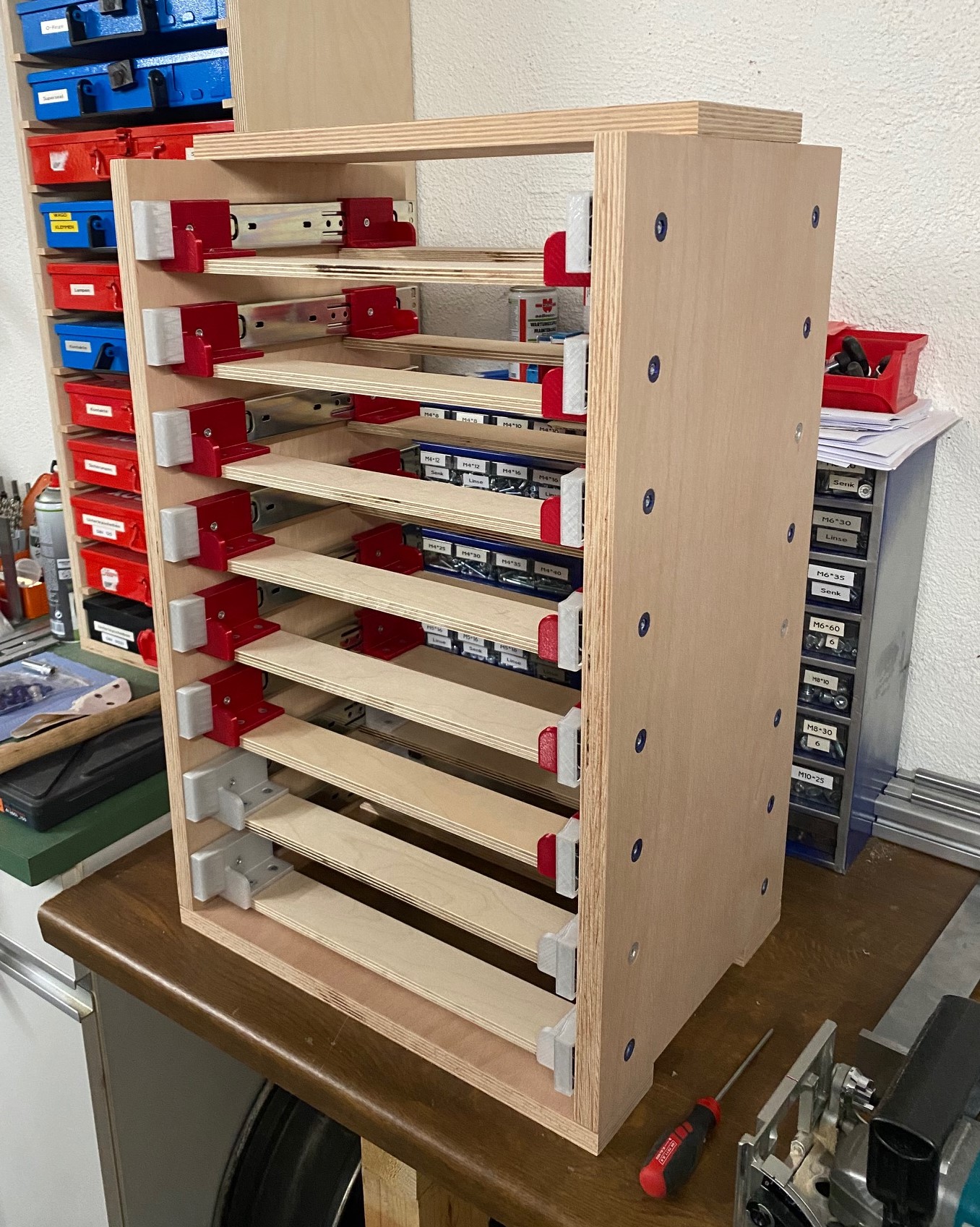 Drawer cabinet for assortment boxes by Bob | Download free STL model ...