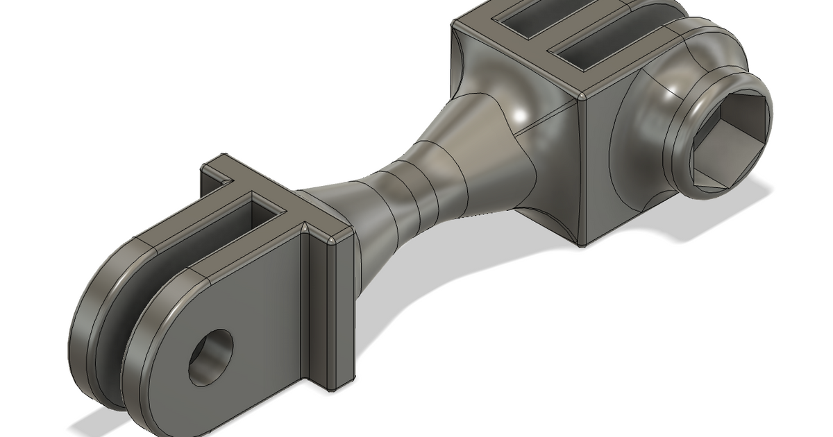 GoPro extension thin shaft by withanHdammit | Download free STL model ...