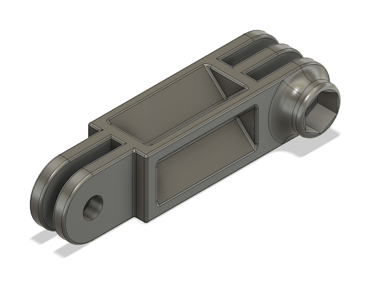 GoPro extension square shaft by withanHdammit | Download free STL model ...