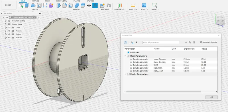 Fast Spool Winder (and Spools) by PhilippHee | Download free STL model ...