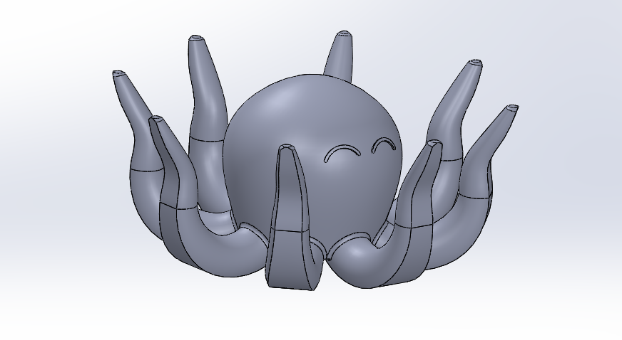 OctopusRingHolder by michael perrin | Download free STL model ...