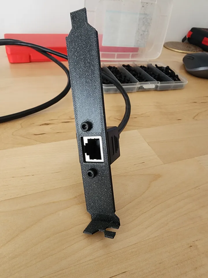 PCIe RJ45 Panel Mount Passthrough Bracket by IroesStrongarm | Download ...
