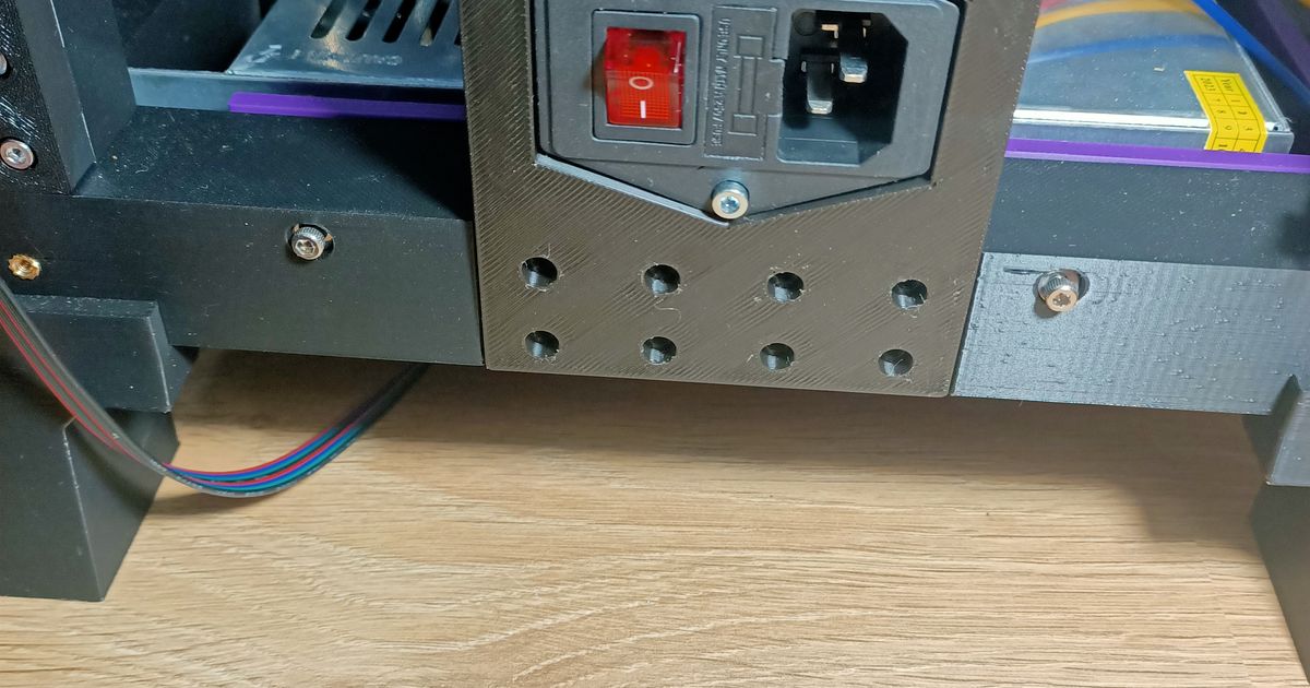 The100 printable printer power socket by maarten | Download free STL ...