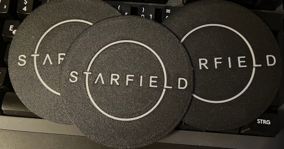 Starfield Coaster by Datschi | Download free STL model | Printables.com