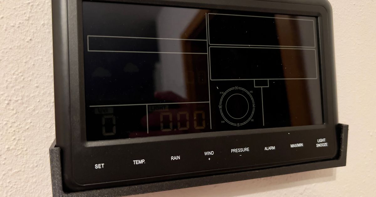 Sainlogic WS3500 Receiver Wall Mount by Matze | Download free STL model ...