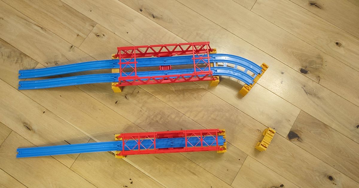 Plarail pier for single and double track by J.K. | Download free STL ...