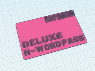 Different N-Word pass levels by Samu | Download free STL model ...