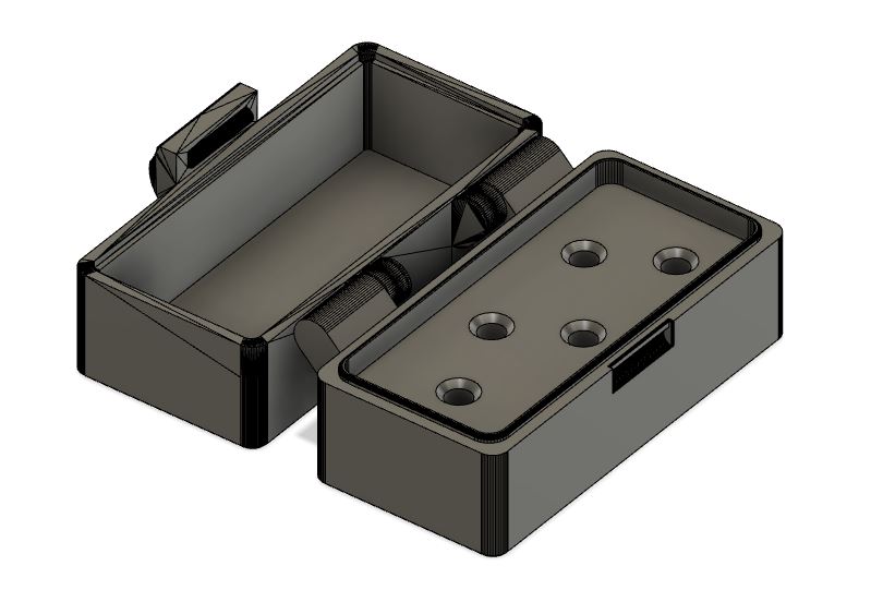 5pc Router Bit Storage Box Print In Place By Jordan K Download Free Stl Model