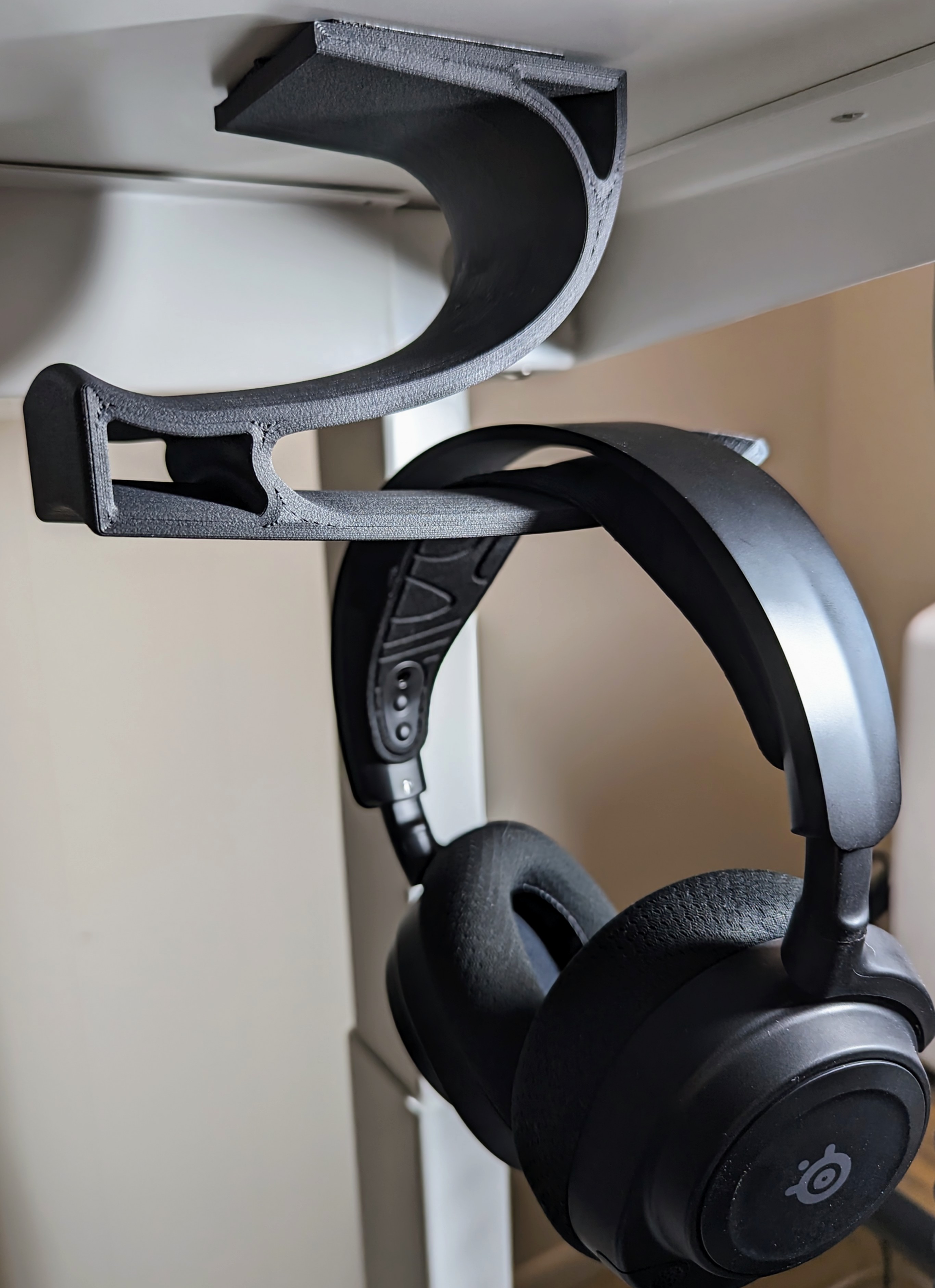 Stylish Dual Headphone Holder Mount - Under Desk by tseven | Download ...