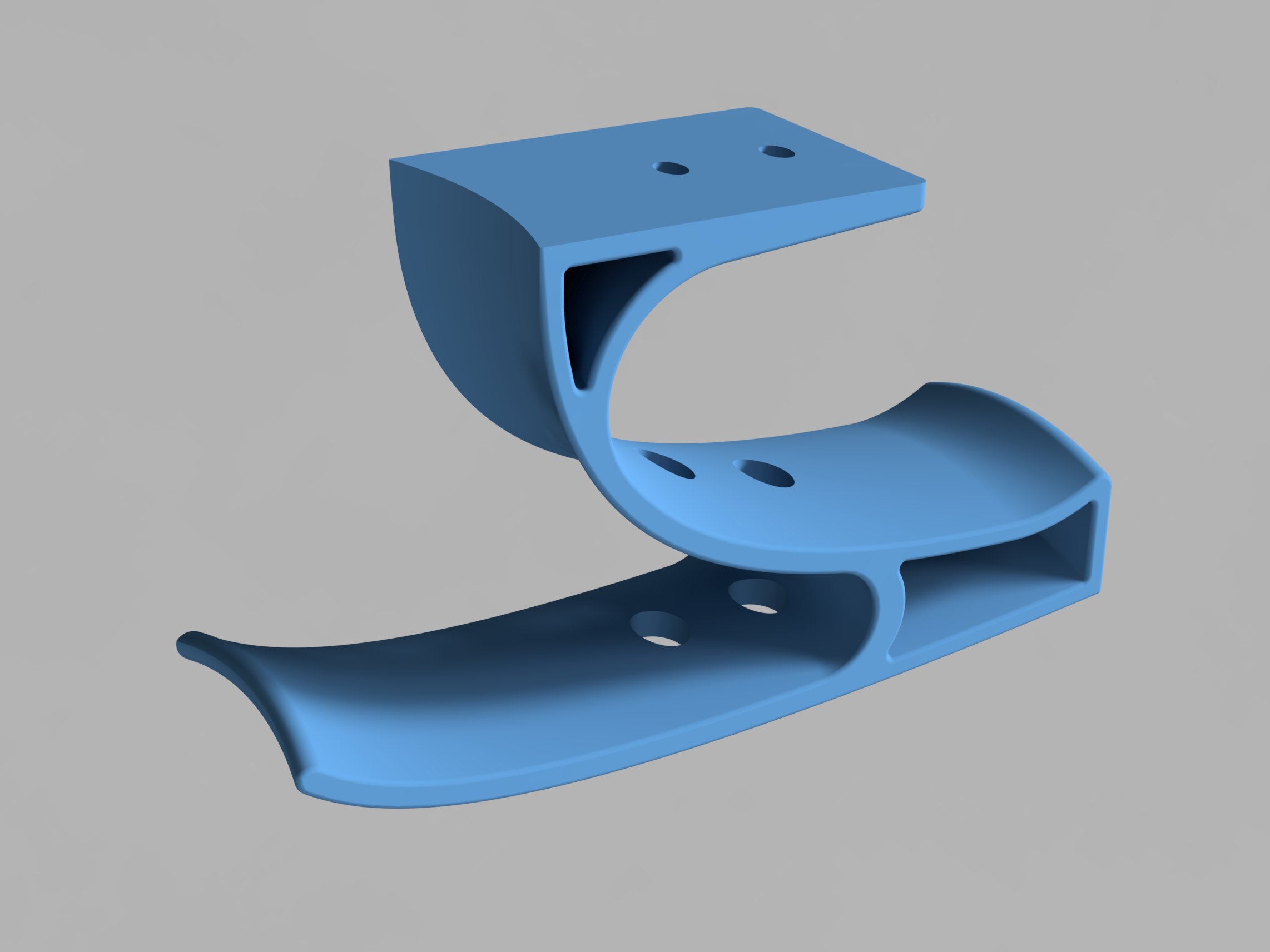 Stylish Dual Headphone Holder Mount - Under Desk by tseven | Download ...