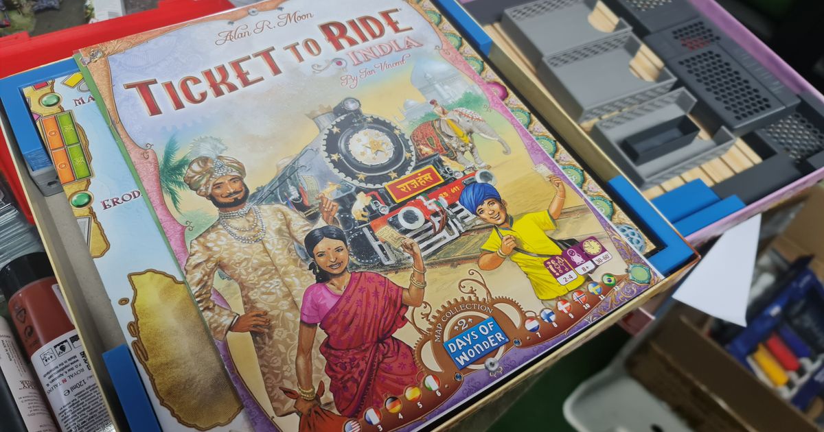 Insert for Ticket to Ride Map Collection 2: India V.2 by Firepigeon ...
