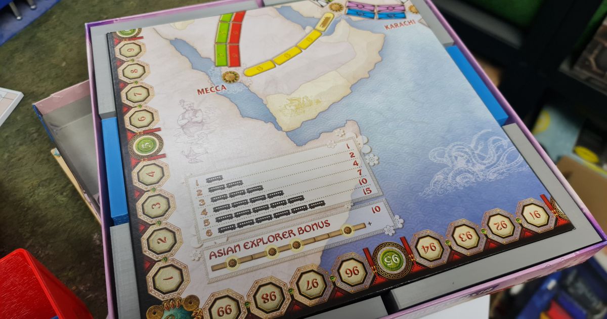 Insert for Ticket to Ride Map Collection 1: Asia V.2 by Firepigeon ...