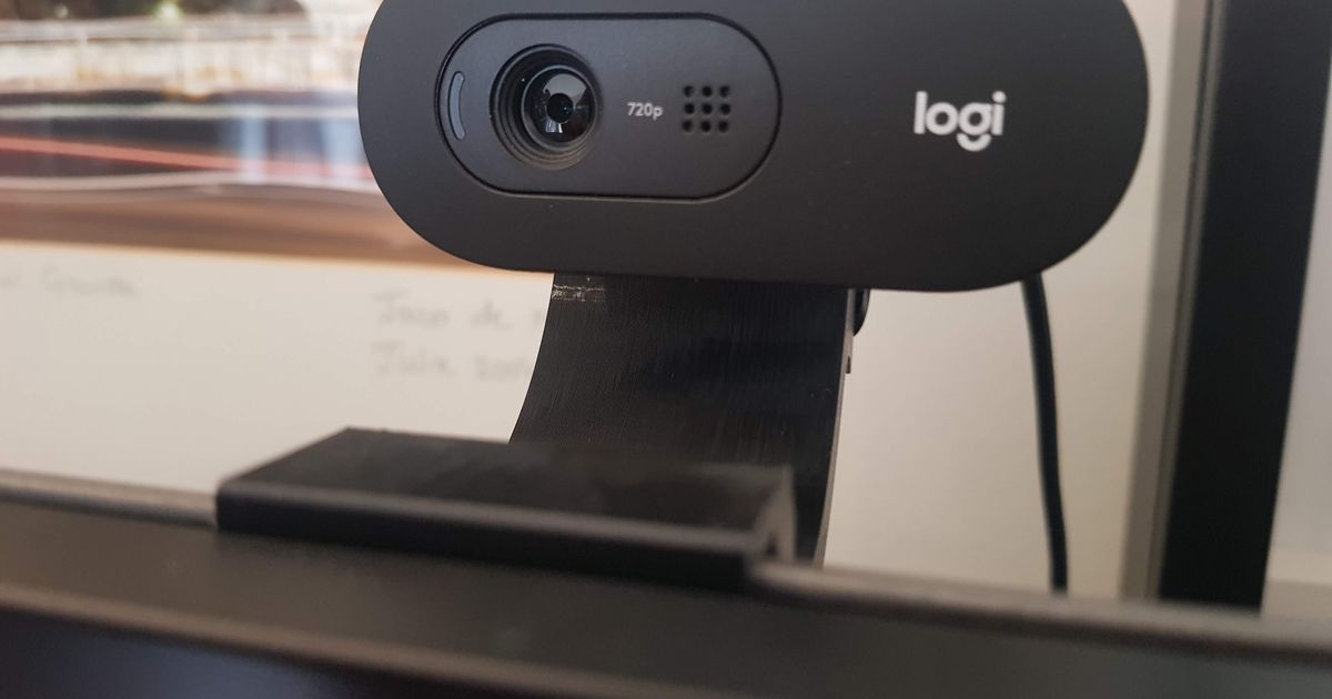 Web cam mount for monitor by Boer13 | Download free STL model ...