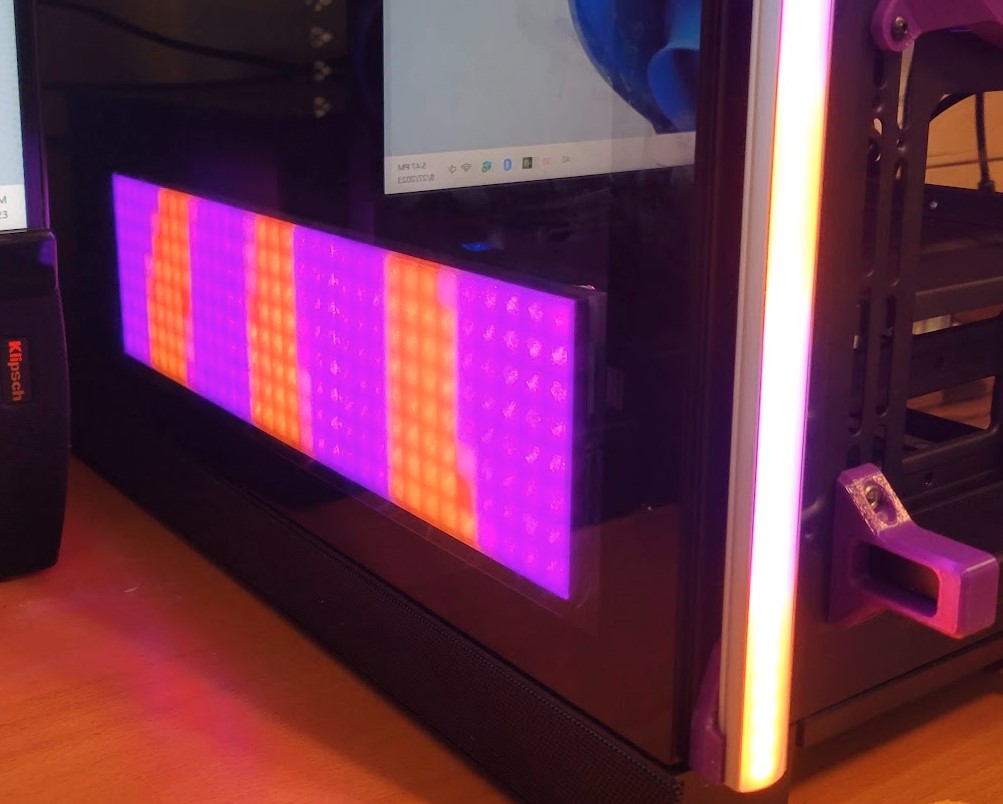 8x32 LED matrix diffuser von Todd Ferrante | Kostenloses STL-Modell ...