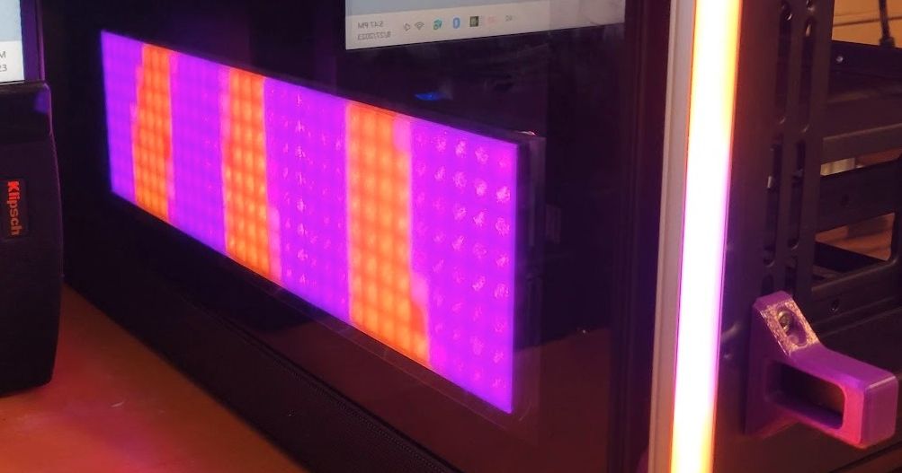 8x32 LED matrix diffuser von Todd Ferrante | Kostenloses STL-Modell ...