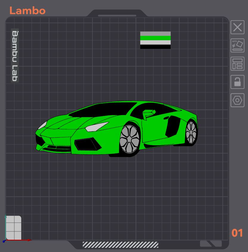 Lambo Wall Art by wizard7741 | Download free STL model | Printables.com