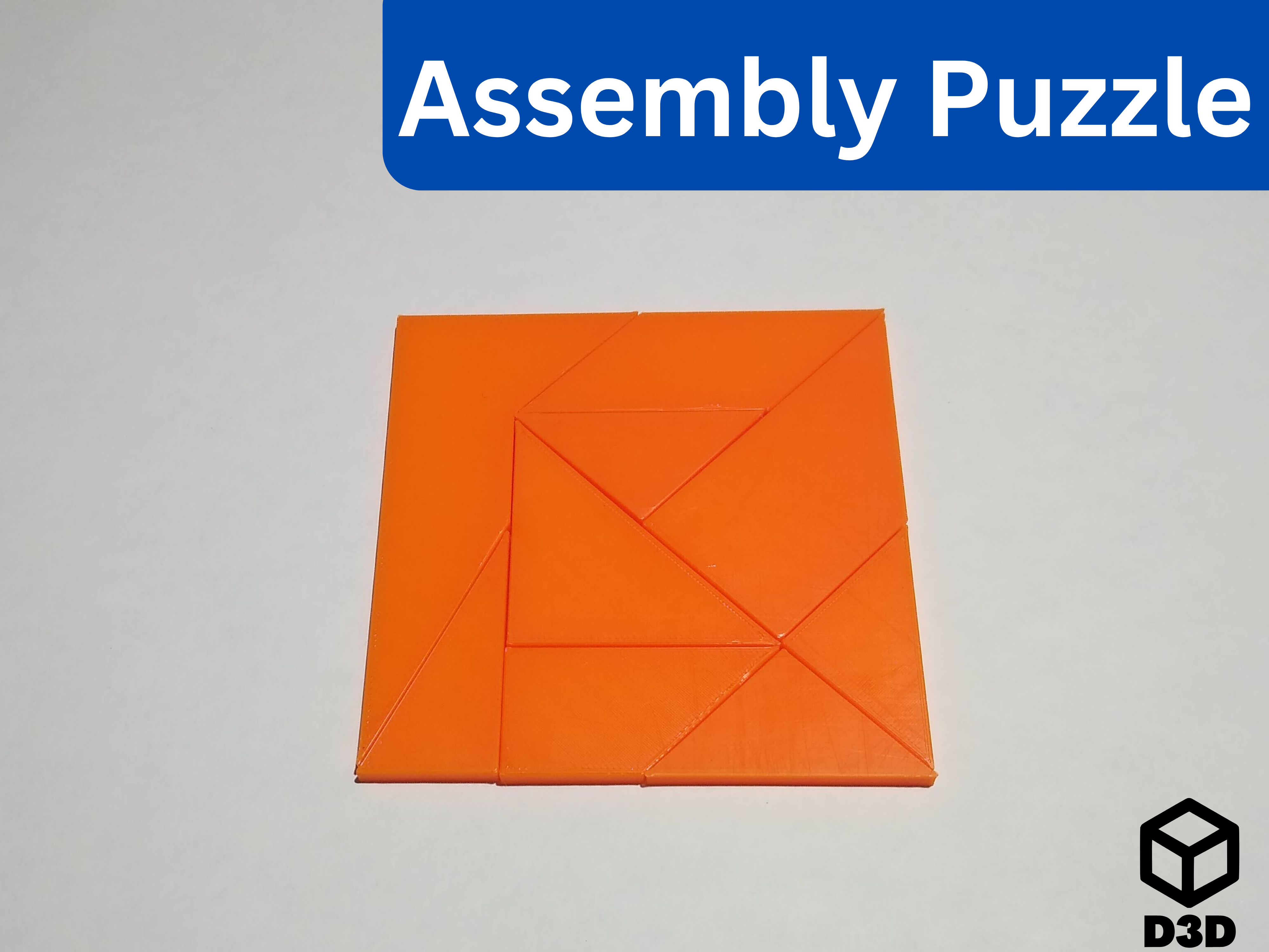 Square Assembly Puzzle by Devise3D | Download free STL model ...