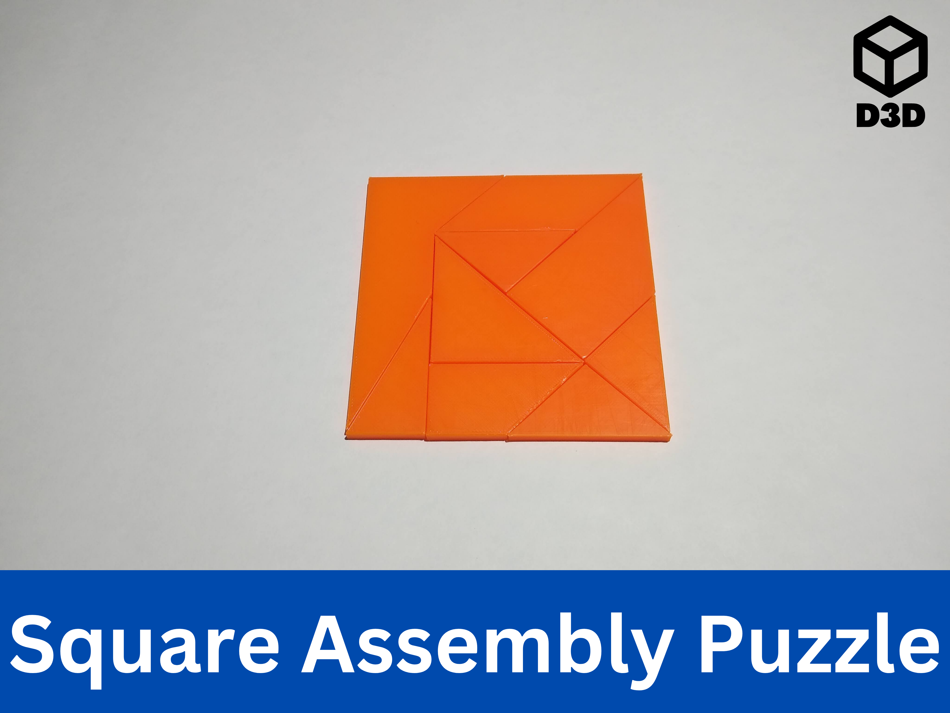 Square Assembly Puzzle by Devise3D | Download free STL model ...