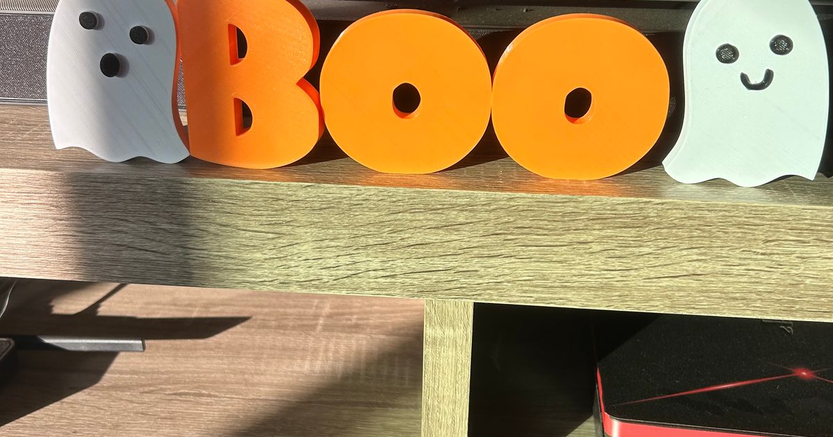 Boo Letter Decor by Staceyluvs3d | Download free STL model | Printables.com