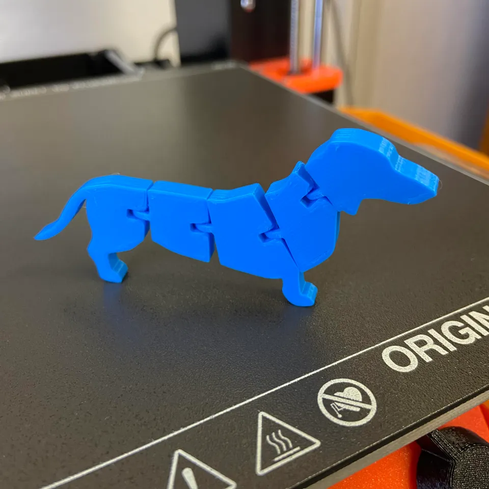Articulated flexi dachshund by Lupen | Download free STL model ...