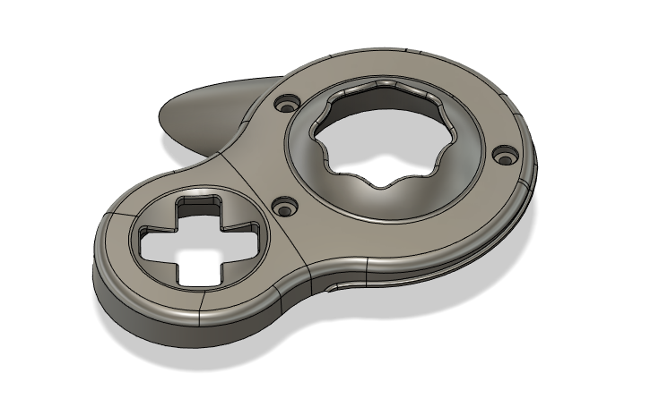 FDM GCC shell swappable gate standard octagon by Bibben | Download free ...